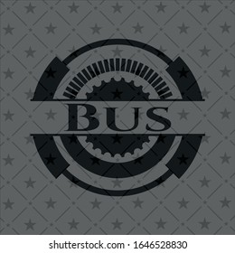 Bus Black Emblem Vector Illustration Detailed Stock Vector (Royalty ...
