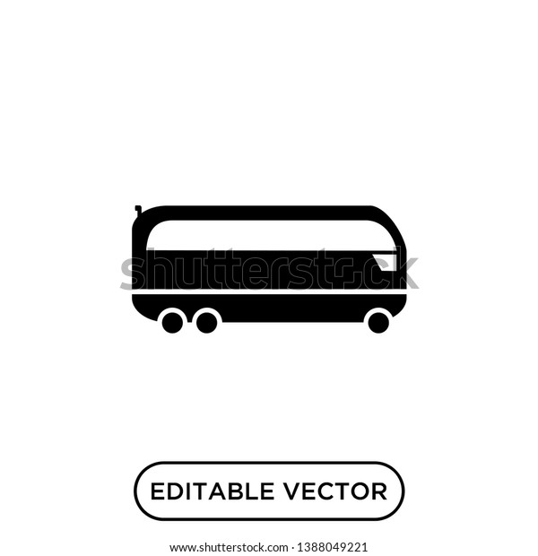 Bus Black Symbol Icon Designs Illustration Stock Vector (Royalty Free ...