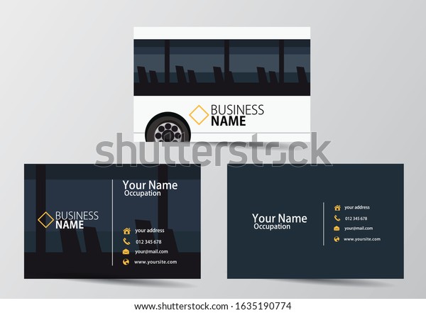 Bus Business Card Visiting Card Template Stock Vector (Royalty Free ...