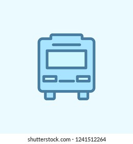 Bus Field Outline Icon Element 2: vector de stock (libre de regalías ...