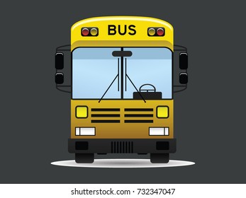 2,960 School bus front view Images, Stock Photos & Vectors | Shutterstock
