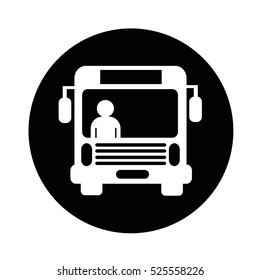 Public Transportation Bus Driver Icon Stock Vector (Royalty Free) 427478440