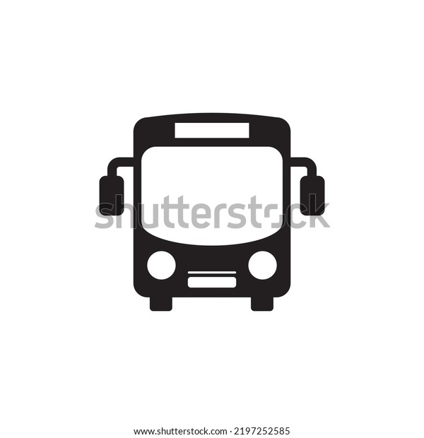 Bus Icon Public Transport Bus Line Stock Vector (Royalty Free ...