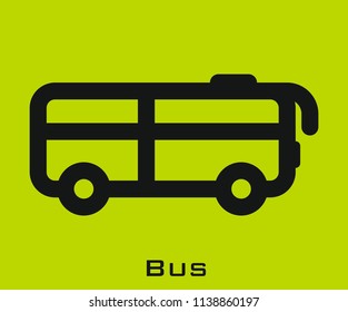 Bus Icon Signs Stock Vector (Royalty Free) 1138860197 | Shutterstock