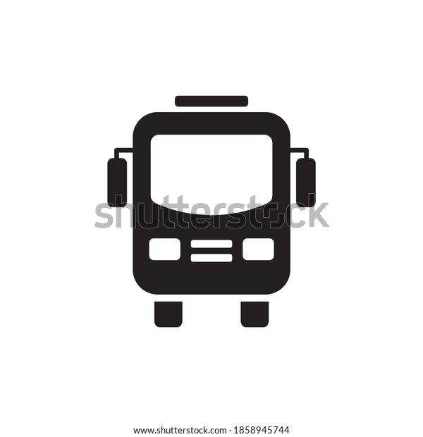 Bus Icon Symbol Sign Vector Stock Vector (Royalty Free) 1858945744 ...