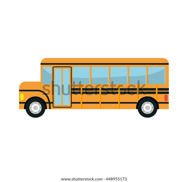 Bus Icon Transport Service Theme Design Stock Vector (Royalty Free ...
