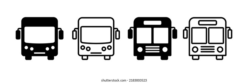 Bus Icon Vector Bus Sign Symbol Stock Vector (Royalty Free) 2183003523 ...