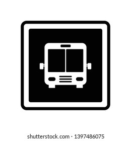 Bus Sign Icon Vector Template Stock Vector (Royalty Free) 1397486075 ...