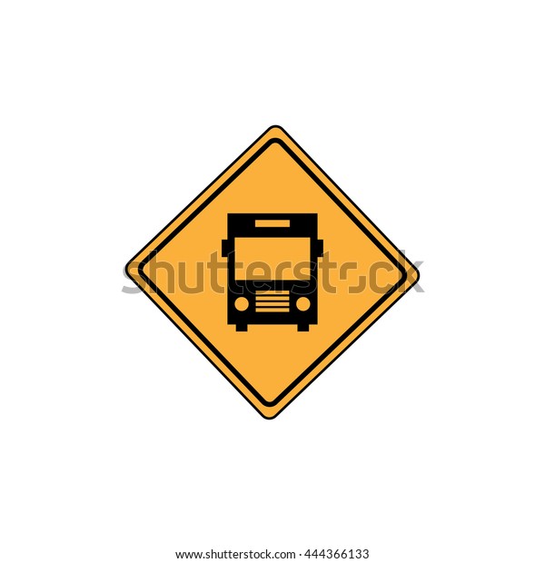 Bus Stop Road Sign Stock Vector (Royalty Free) 444366133 | Shutterstock