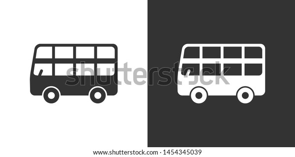 Bus Symbol Sign Icon Vector Stock Vector (Royalty Free) 1454345039 ...