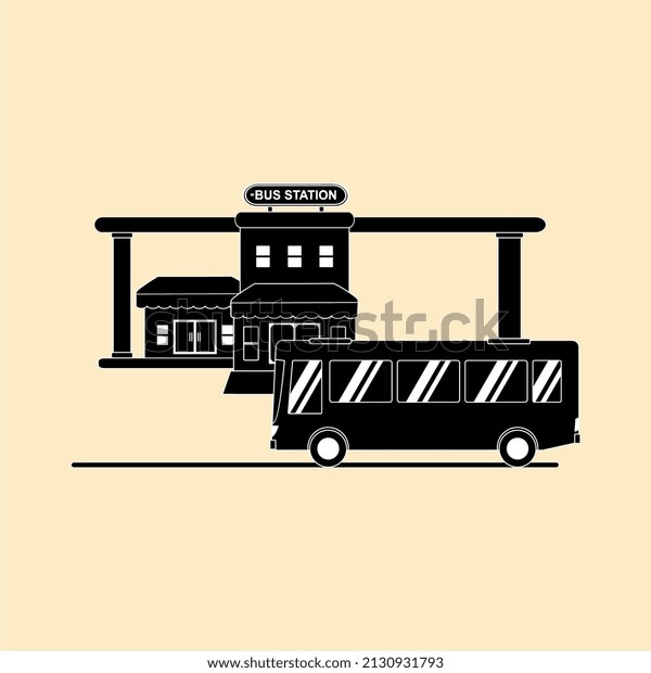 Bus Terminal Vector Illustration Perfect Maps 库存矢量图（免版税）2130931793 ...