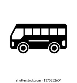 Bus Transportation Icon Vector Stock Vector (Royalty Free) 1375252604 ...