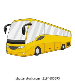 Bus Vector Illustration White Background Stock Vector (Royalty Free ...