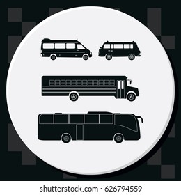 Buses Icon Set Stock Vector (Royalty Free) 626794559 | Shutterstock