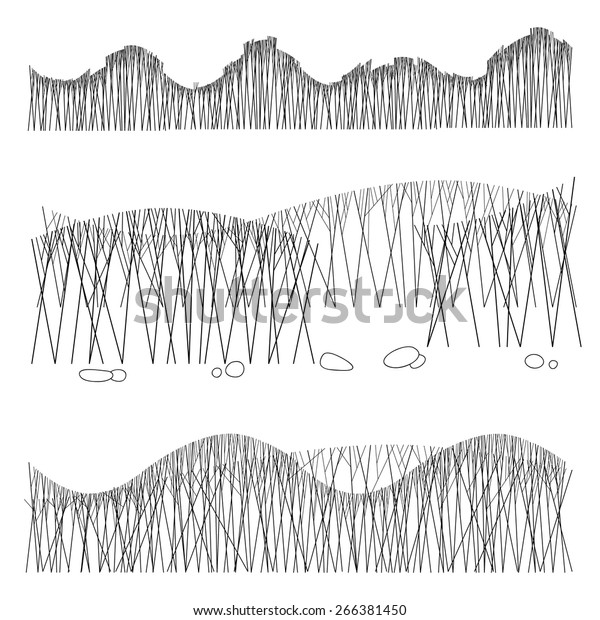 Bush Architectural Drawing On White Background 库存矢量图（免版税）266381450 ...