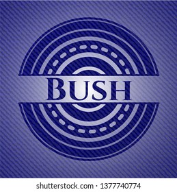 Bush Emblem Jean Background Stock Vector (Royalty Free) 1377740774 ...