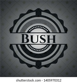 Bush Realistic Black Emblem Vector Illustration Stock Vector (Royalty ...