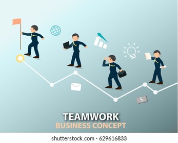Business About Moving Forward Together Good Stock Vector (Royalty Free ...