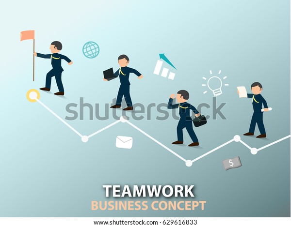 Business About Moving Forward Together Good Stock Vector (Royalty Free ...