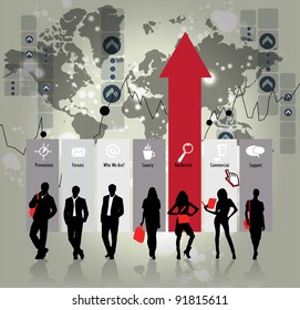 Business Abstract Background Stock Vector (Royalty Free) 91815611 ...