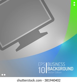 Business Abstract Wallpaper Template Computer Monitor Stock Vector ...
