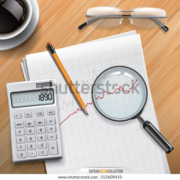Business Accounting Tools High Quality Vector Stock Vector (Royalty ...