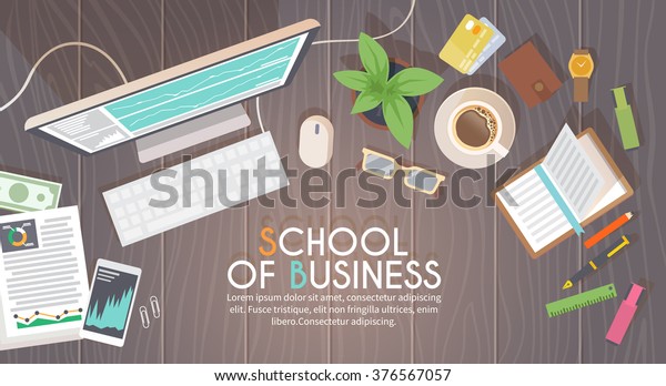 Business Activity Workplace Office Work Team Stock Vector (Royalty Free ...