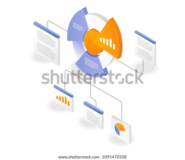 Business Analyst Pie Chart Infographic Stock Vector (Royalty Free ...