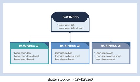 Business Area Organization Chart Design Stock Vector (Royalty Free ...