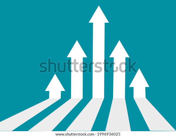 Business Arrow Chart Concept Success Vision Stock Vector (Royalty Free ...
