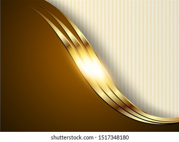 Business Background Gold Brown Vector Shiny Stock Vector (Royalty Free ...