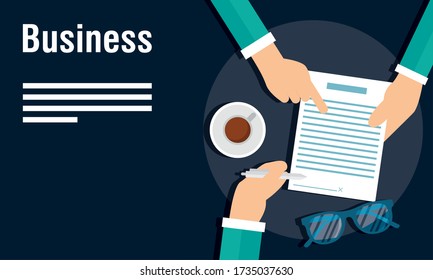 Business Banners Documents Icons Vector Illustration Stock Vector ...