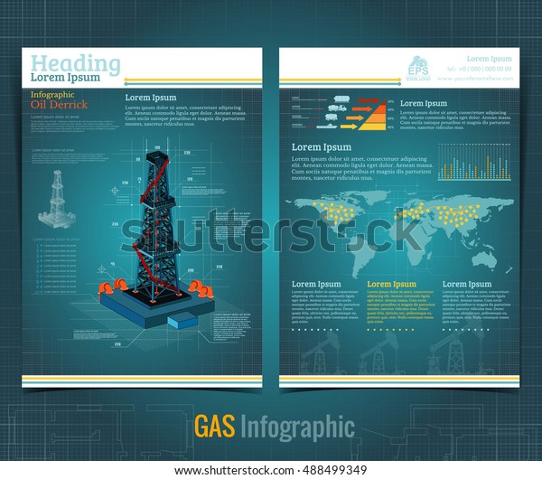 Business Brochure Flayer Design Template Realistic Stock Vector ...