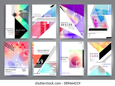 Business Brochure Vector Set Stock Vector (Royalty Free) 589664219 ...
