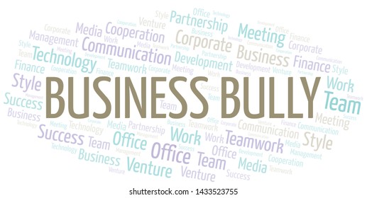 Business Bully Word Cloud Collage Made Stock Vector (Royalty Free ...