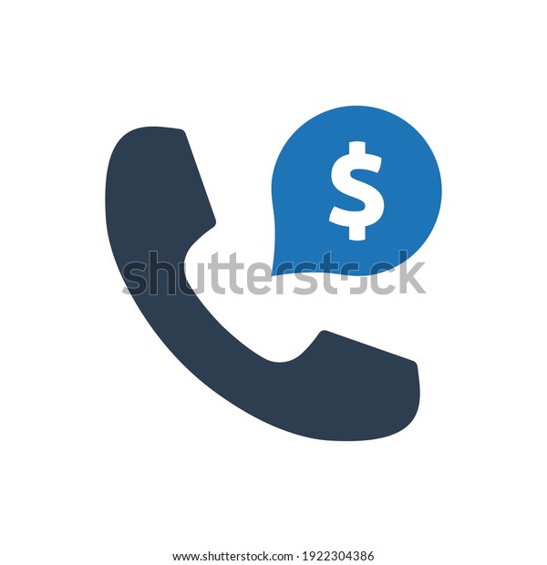 Business Call Icon Simple Vector Illustration Stock Vector (Royalty ...
