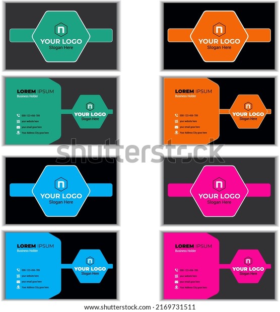 Business Card Creative Professional Design Stock Vector (Royalty Free ...