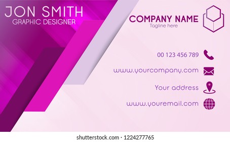 Simple Abstract Pink Paper Background Templates Stock Vector (Royalty ...