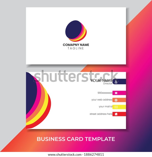 Business Card Design Multiple Usages Stock Vector (Royalty Free ...