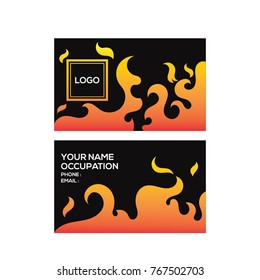 Business Card Fire Vector Stock Vector (Royalty Free) 767502703 ...