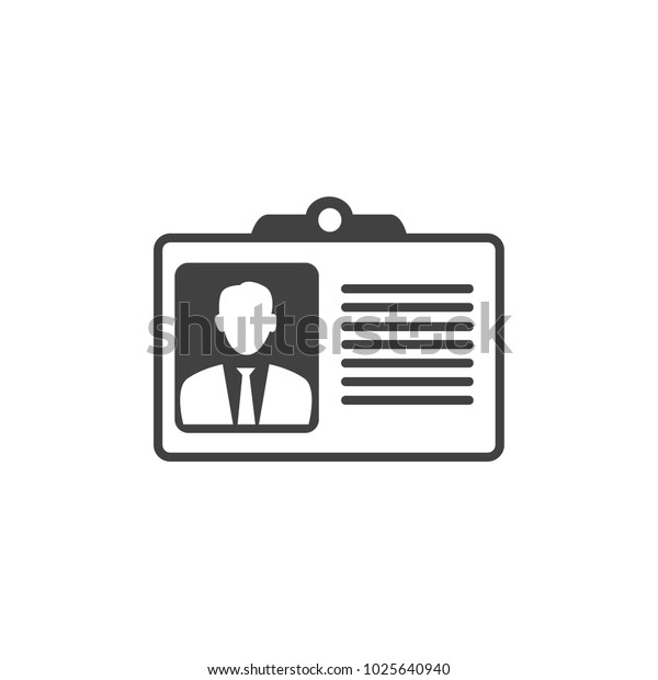 Business Card Icon Stock Vector (Royalty Free) 1025640940