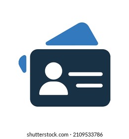 Business Card Profile Icon Stock Vector (Royalty Free) 2109533786 ...