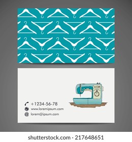 Business Card Sewing Machine Stock Vector (Royalty Free) 217648651 ...