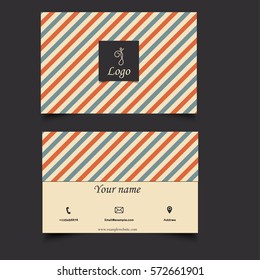 Pattern Vector Business Card Template Design Stock Vector (Royalty Free ...