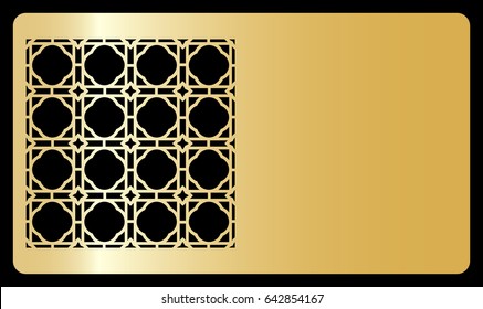 Business Card Template Cut Out Cards Stock Vector (Royalty Free ...