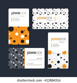 Business Card Template Dot Style Card Stock Vector (Royalty Free ...
