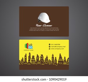 Business Card Template Engineer Name Card Stock Vector (Royalty Free ...