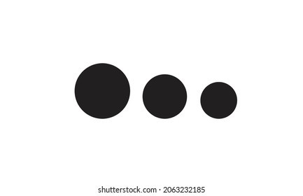 Business Card Three Dots Different Sizes Stock Vector (Royalty Free ...
