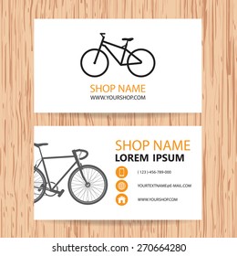 Business Card Vector Background Bike Shop Stock Vector (Royalty Free ...