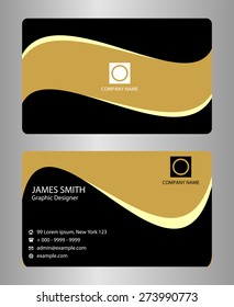 Business Card Wave Background Stock Vector (Royalty Free) 273990773 ...